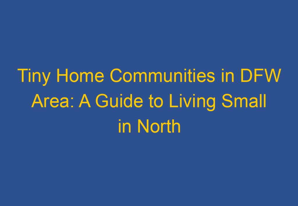 Tiny Home Communities in Michigan: A Guide to Finding Your Perfect ...
