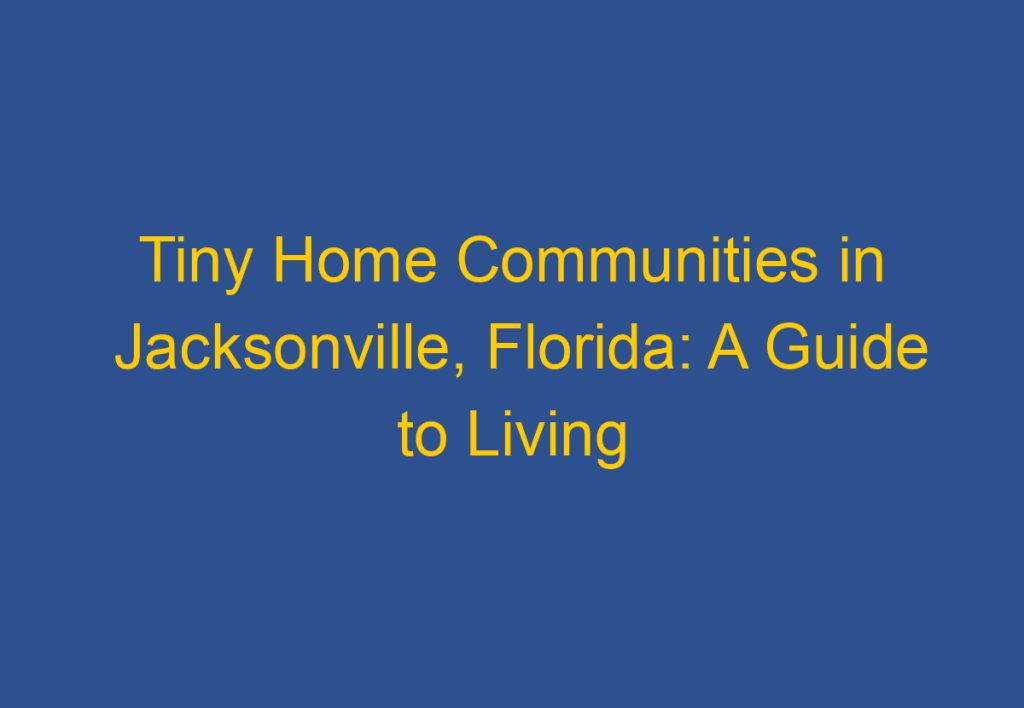 Tiny Home Communities in MD: A Guide to Living Small in Maryland