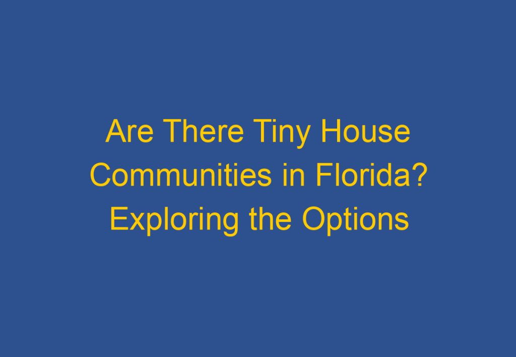 Tiny Home Communities in Atlanta Georgia: A Guide to Living Small in ...