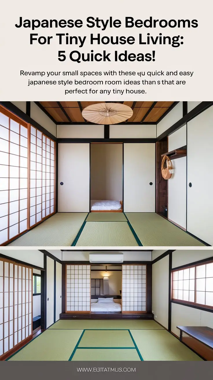Japanese Style Bedroom Small Spaces: Maximizing Comfort in a Tiny House