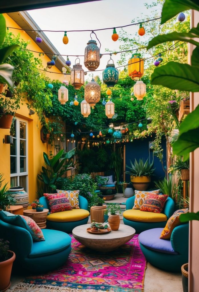 45 Gorgeous Bohemian Backyard Ideas for a Cozy Outdoor Gathering