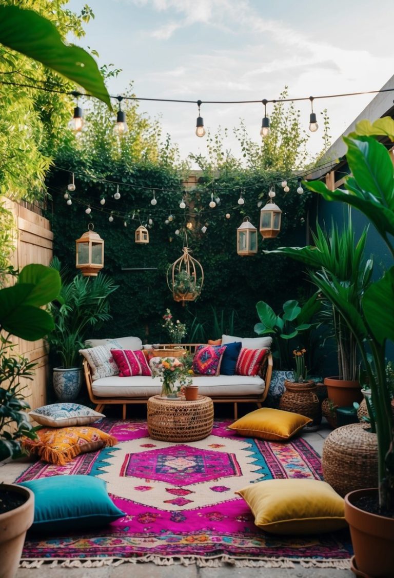 45 Gorgeous Bohemian Backyard Ideas for a Cozy Outdoor Gathering