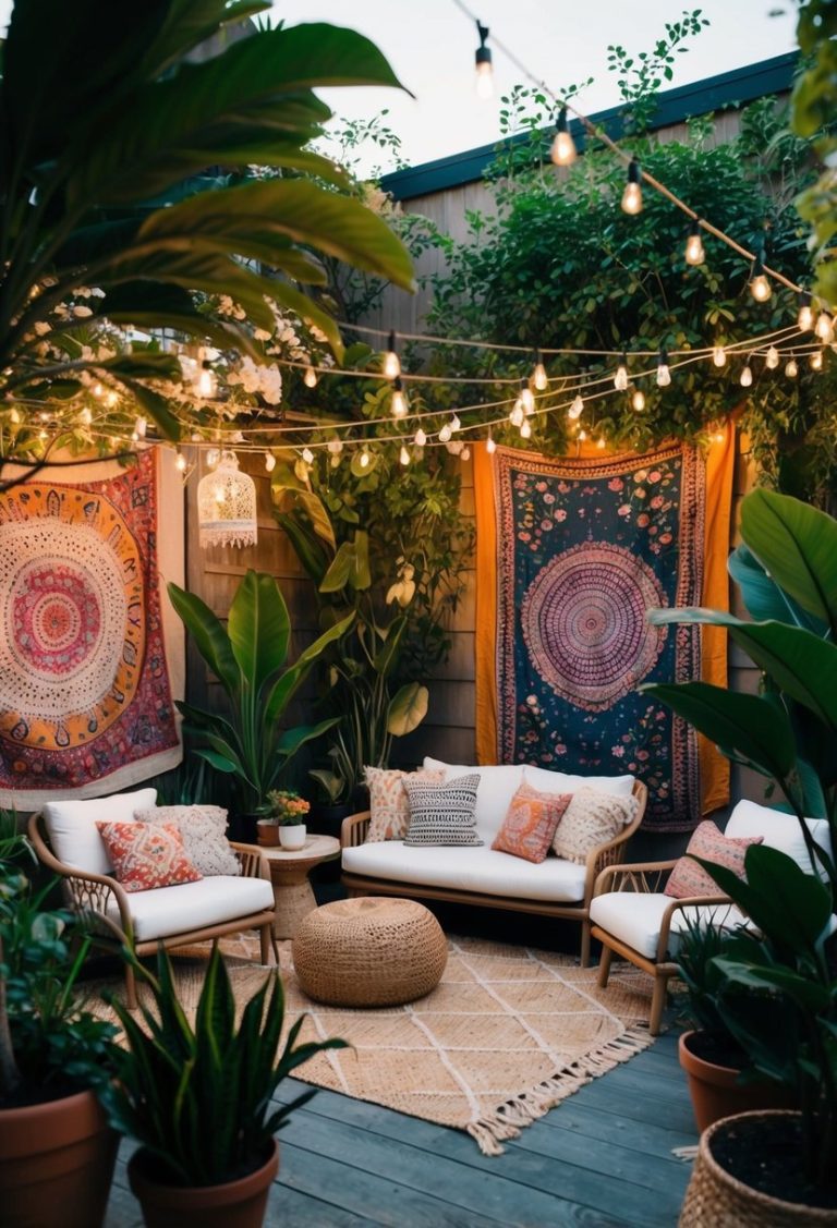 45 Gorgeous Bohemian Backyard Ideas for a Cozy Outdoor Gathering