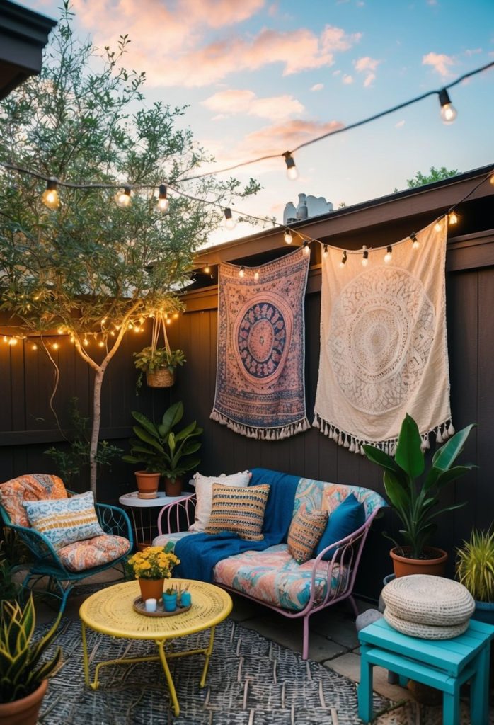 45 Gorgeous Bohemian Backyard Ideas for a Cozy Outdoor Gathering