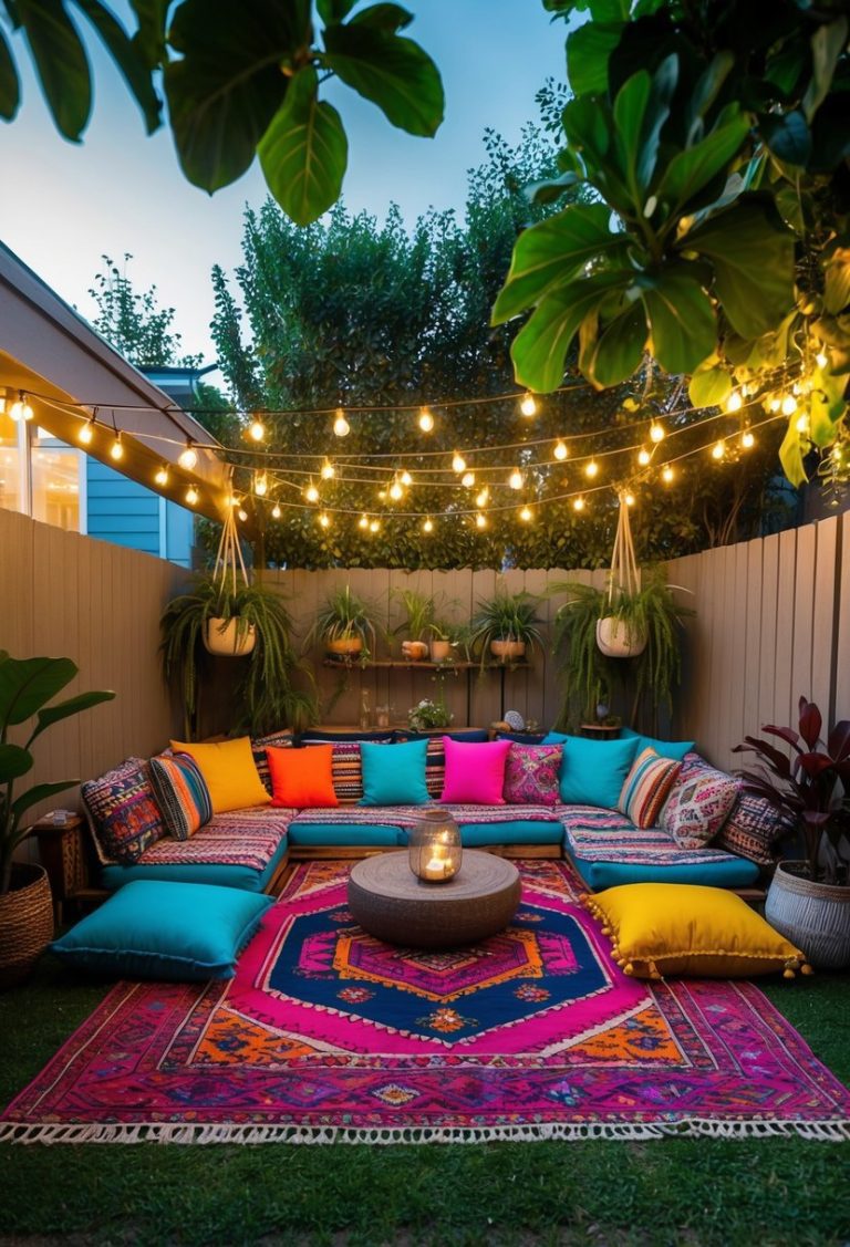 45 Gorgeous Bohemian Backyard Ideas for a Cozy Outdoor Gathering