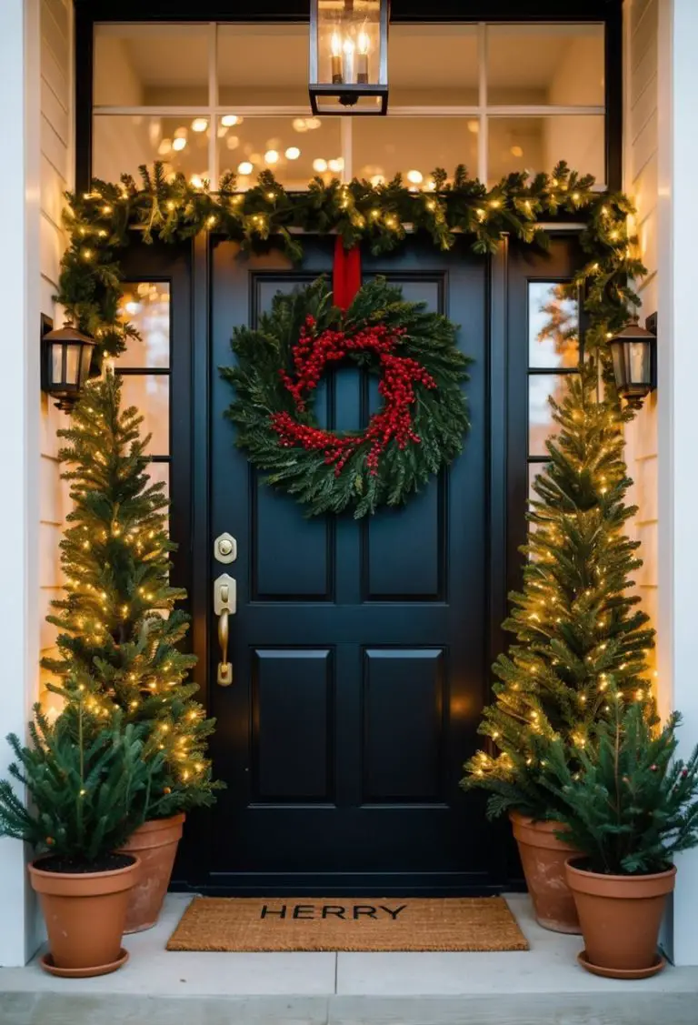 25 Beautiful Christmas Entryway Decor Ideas to Create a Festive Welcome