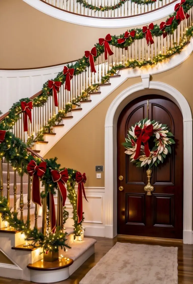 25 Beautiful Christmas Entryway Decor Ideas to Create a Festive Welcome