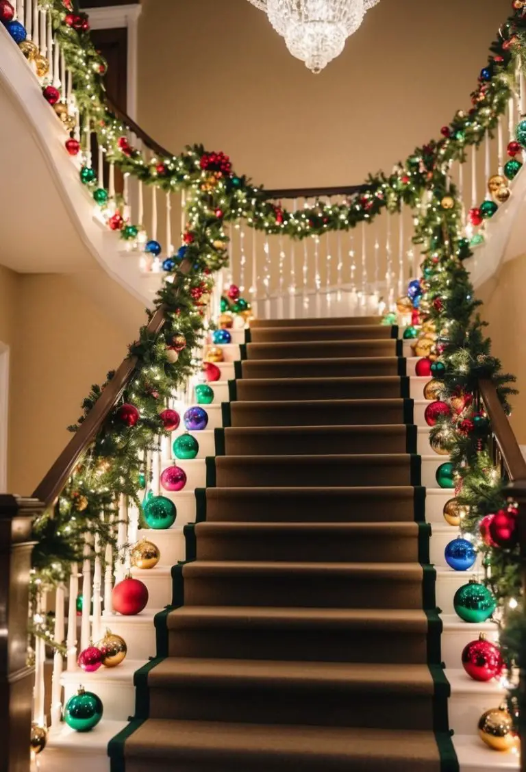 31 Best Christmas Staircase Decorating Ideas for a Festive Wonderland