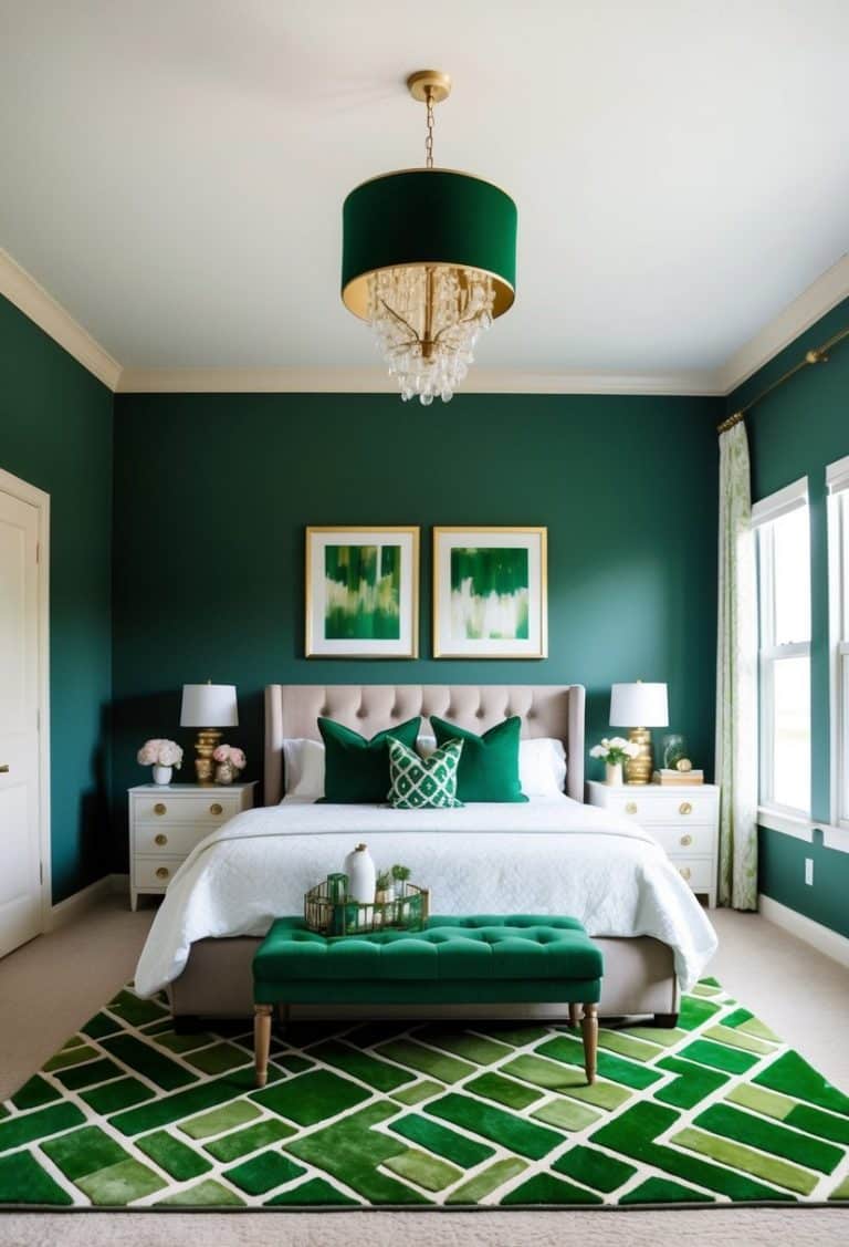 15+ Green Bedroom Decor Ideas for Women: Embracing Green Tones for a ...