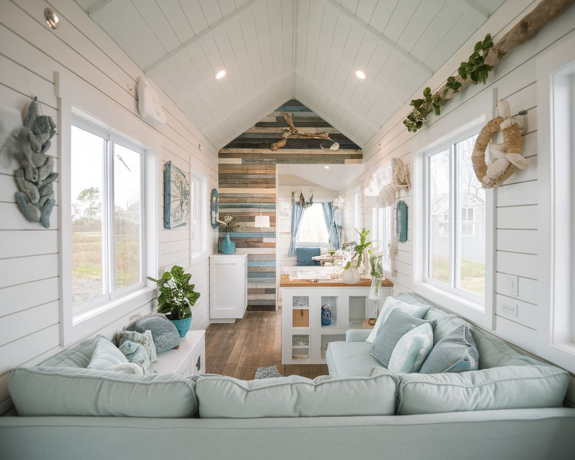 13 Coastal Tiny House Interior Design Ideas for a Serene Getaway