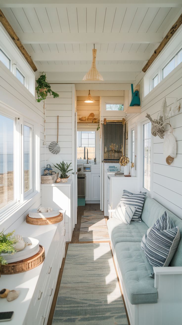 13 Coastal Tiny House Interior Design Ideas for a Serene Getaway
