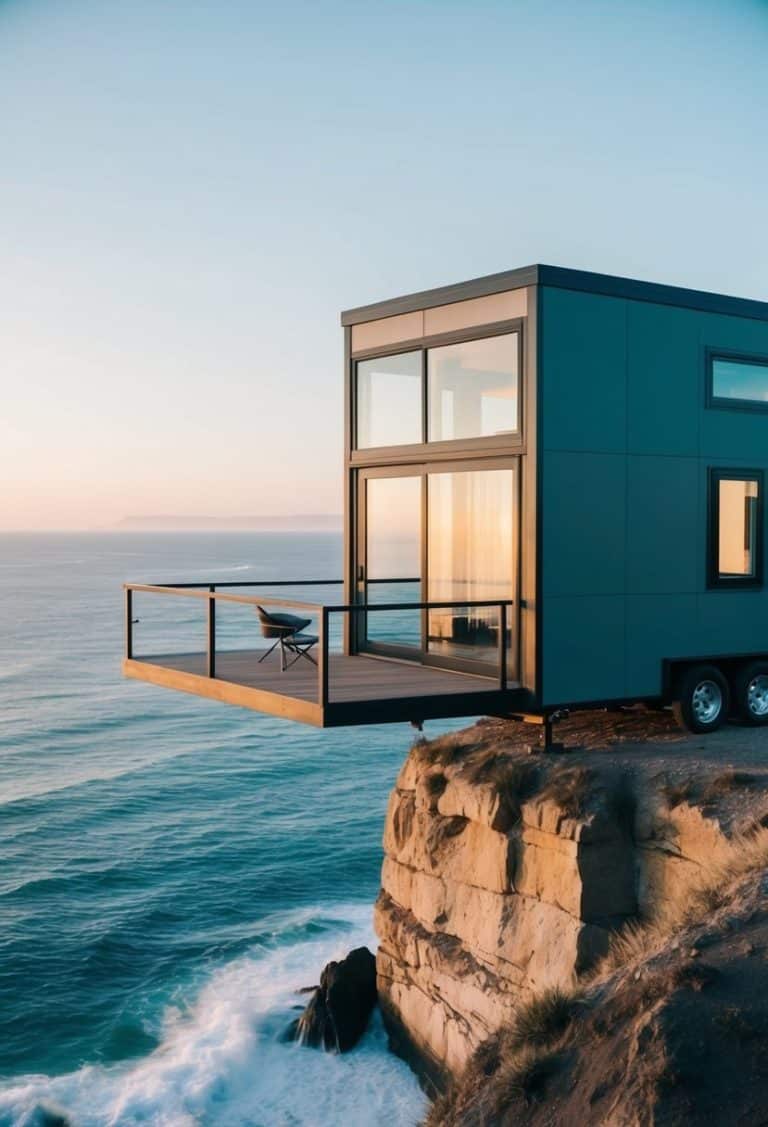 24' Modern Coastal Tiny House Interior Design Ideas: Embracing ...