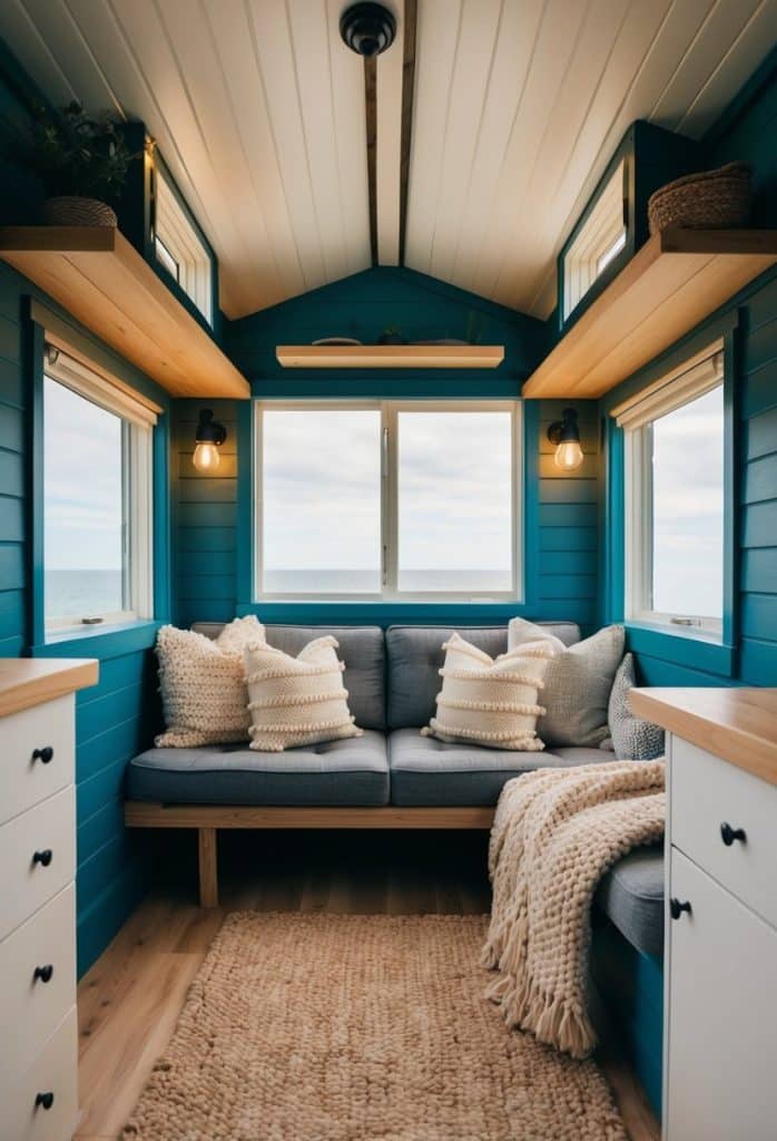 13 Coastal Tiny House Interior Design Ideas for a Serene Getaway