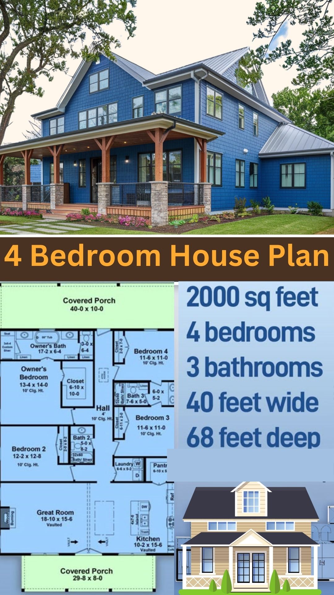 Simple 4 Bedroom House Plans: Efficient Designs for Modern Living