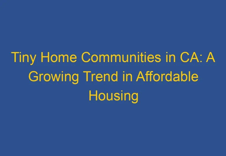 Tiny Home Communities in Missouri: A Comprehensive Guide