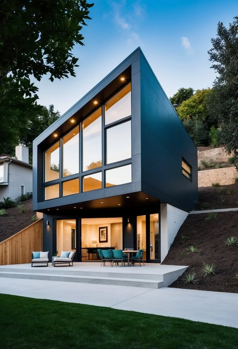 17 Down Slope House Design: Maximizing Space and Aesthetics on ...